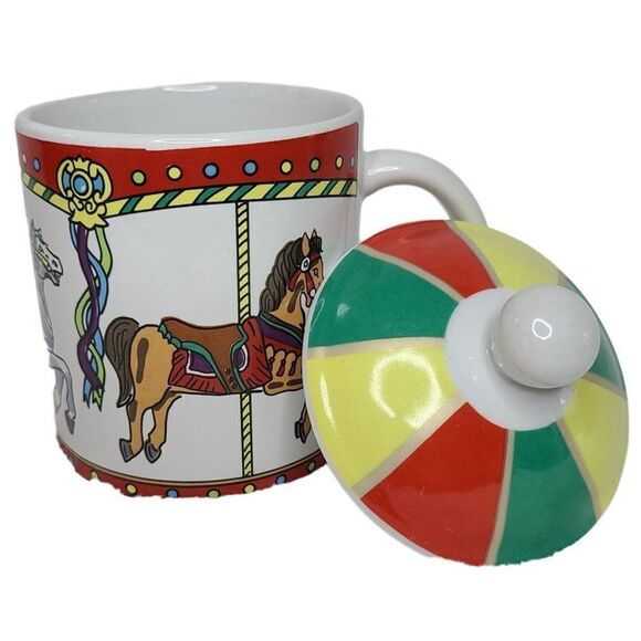 Msr Imports | Dining | Vintage Coffeemugs 9s Circusstate Fair Carousel ...